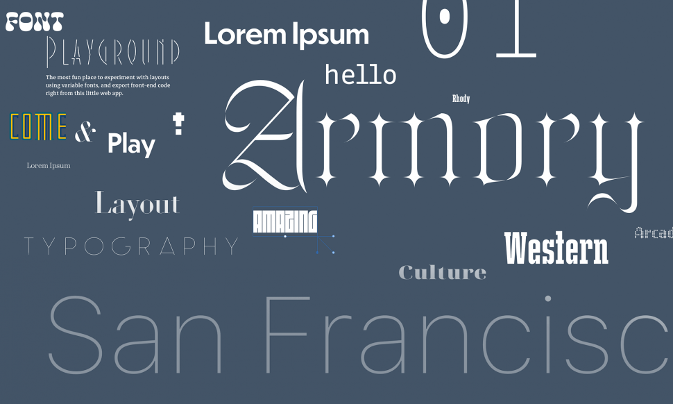 Font Playground | Armory